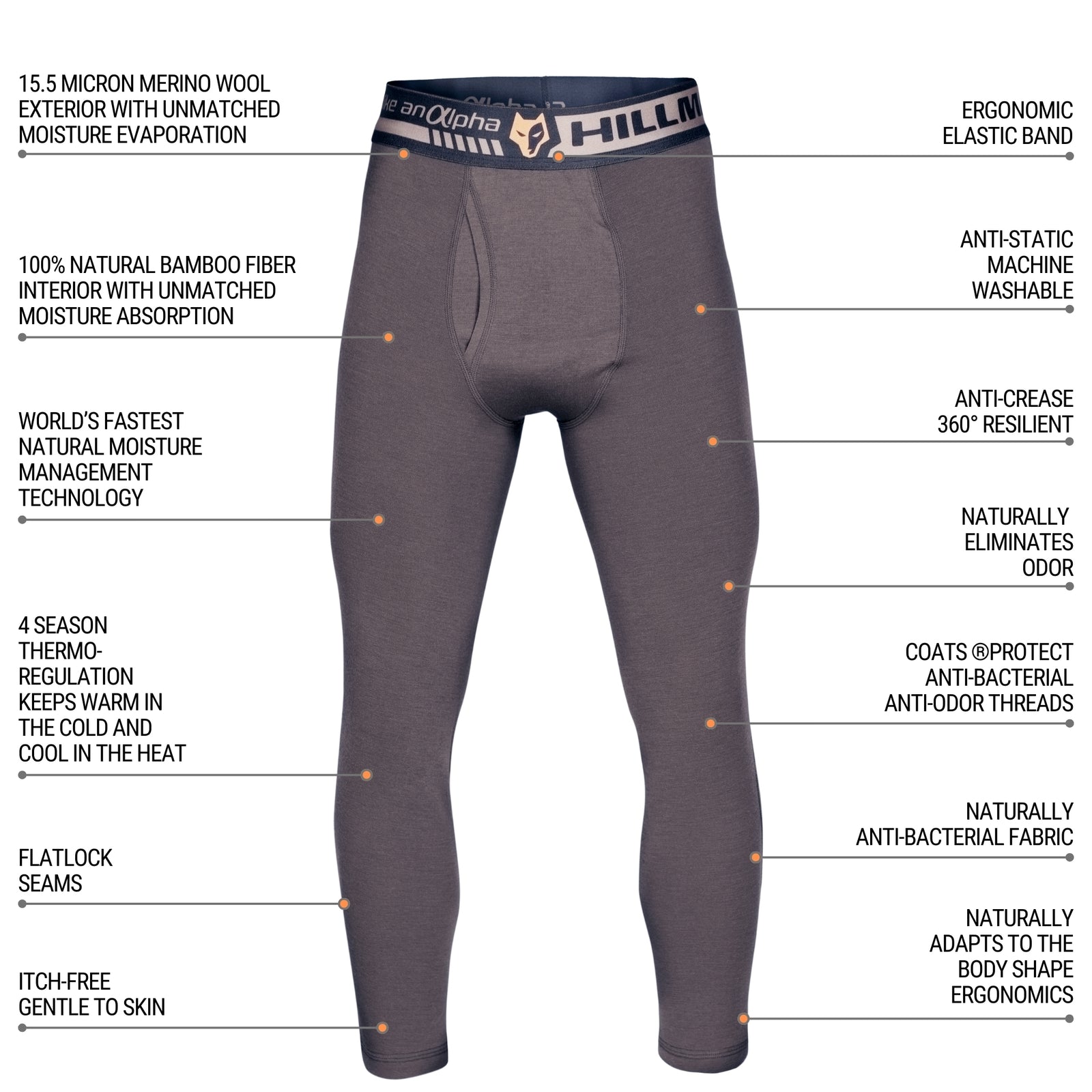 Merino Wool Base Layer Hunting Pants | Hillman Gear