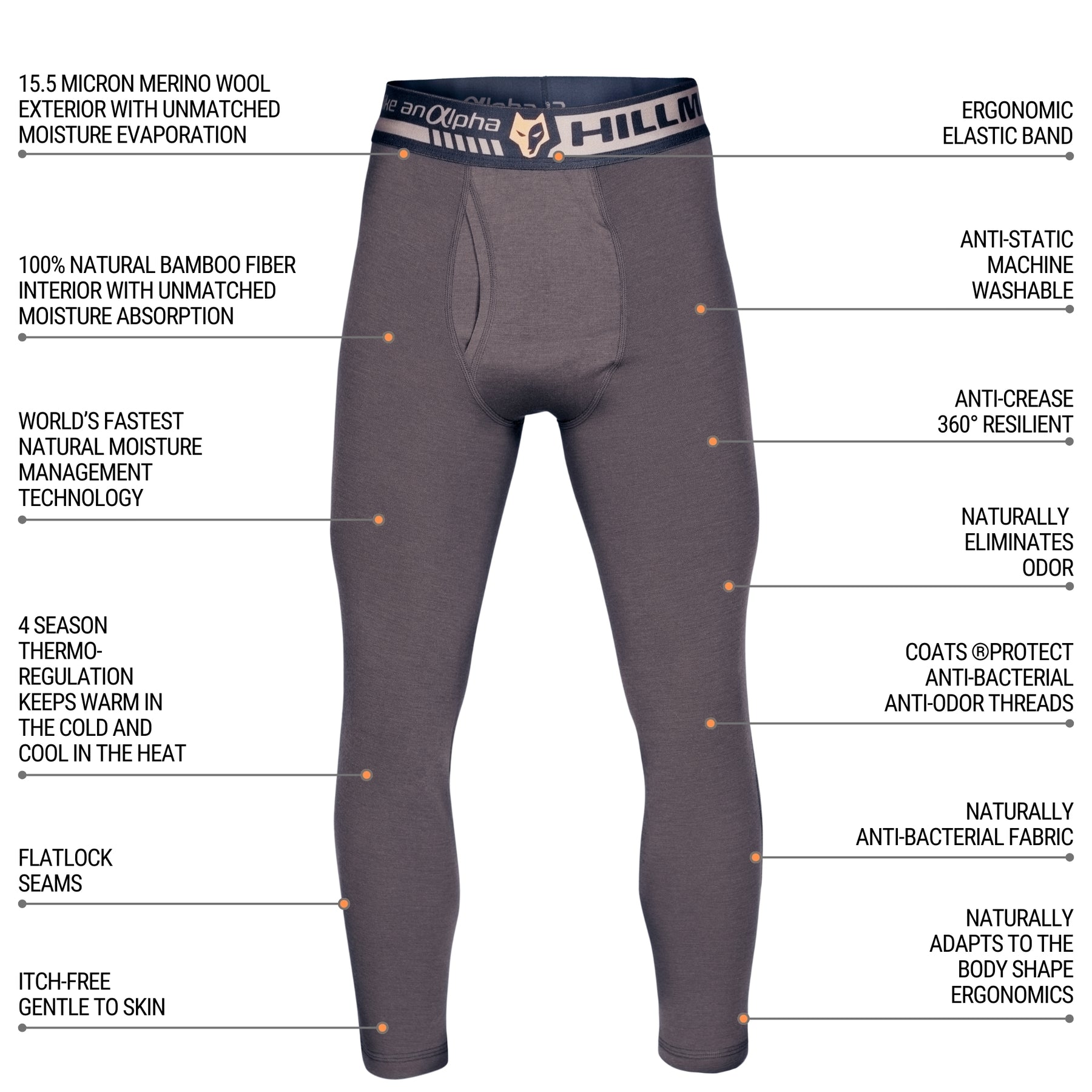 Merino Wool Base Layer Hunting Pants | Hillman Gear